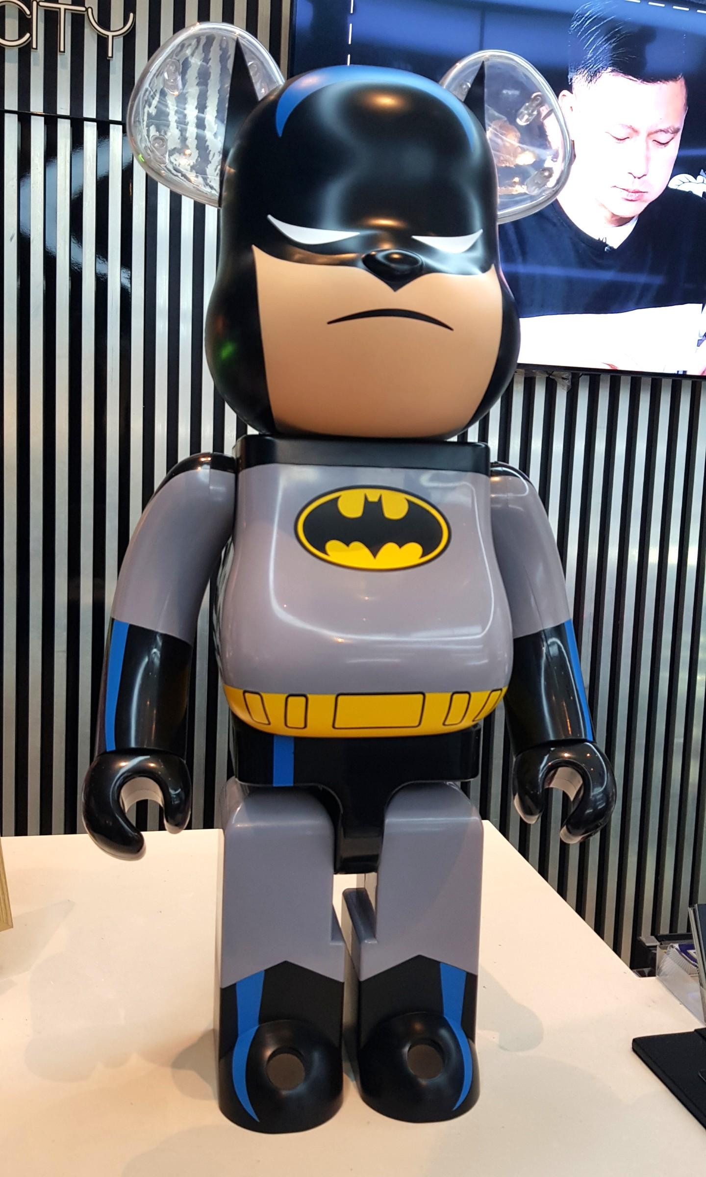 Medicom Bearbrick 1000% Animated Batman toy figure DC Bear Brick, Toys ...