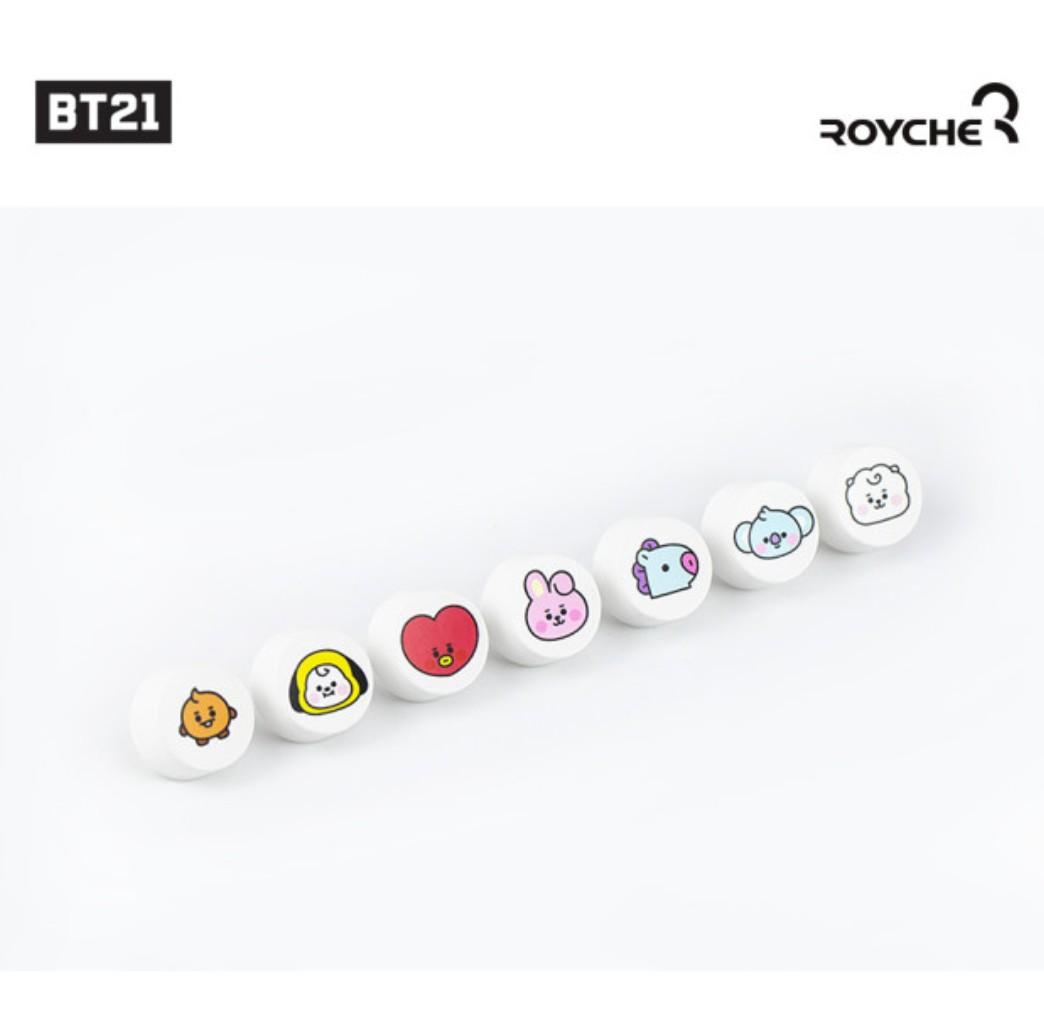 PO) BT21 Royche Retro keyboard Baby/Figure key caps,, Entertainment, K ...