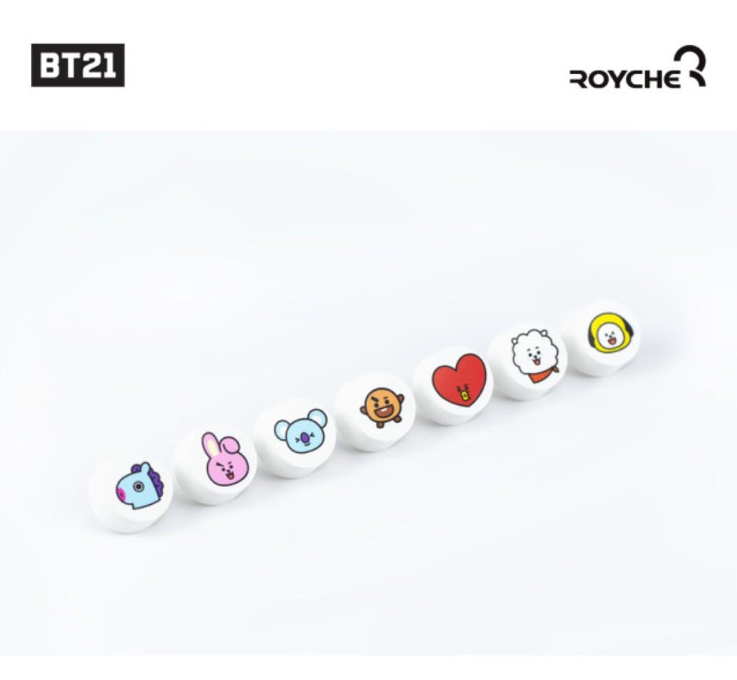 PO) BT21 Royche Retro keyboard Baby/Figure key caps,, Entertainment, K ...