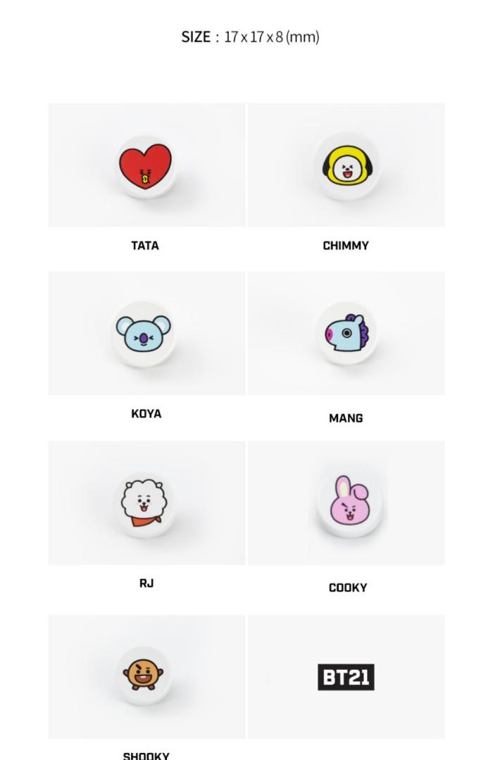PO) BT21 Royche Retro keyboard Baby/Figure key caps,, Entertainment, K ...