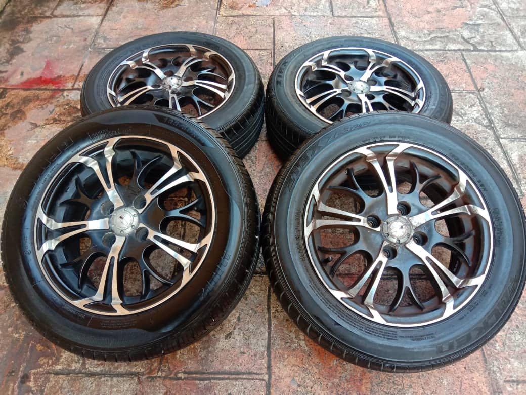 Sport Rim 14 inci siap tayar, Auto Accessories on Carousell