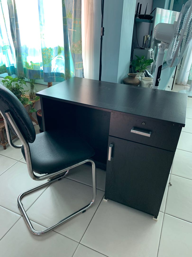 Study Table with Chair, Furniture, Tables & Chairs on Carousell