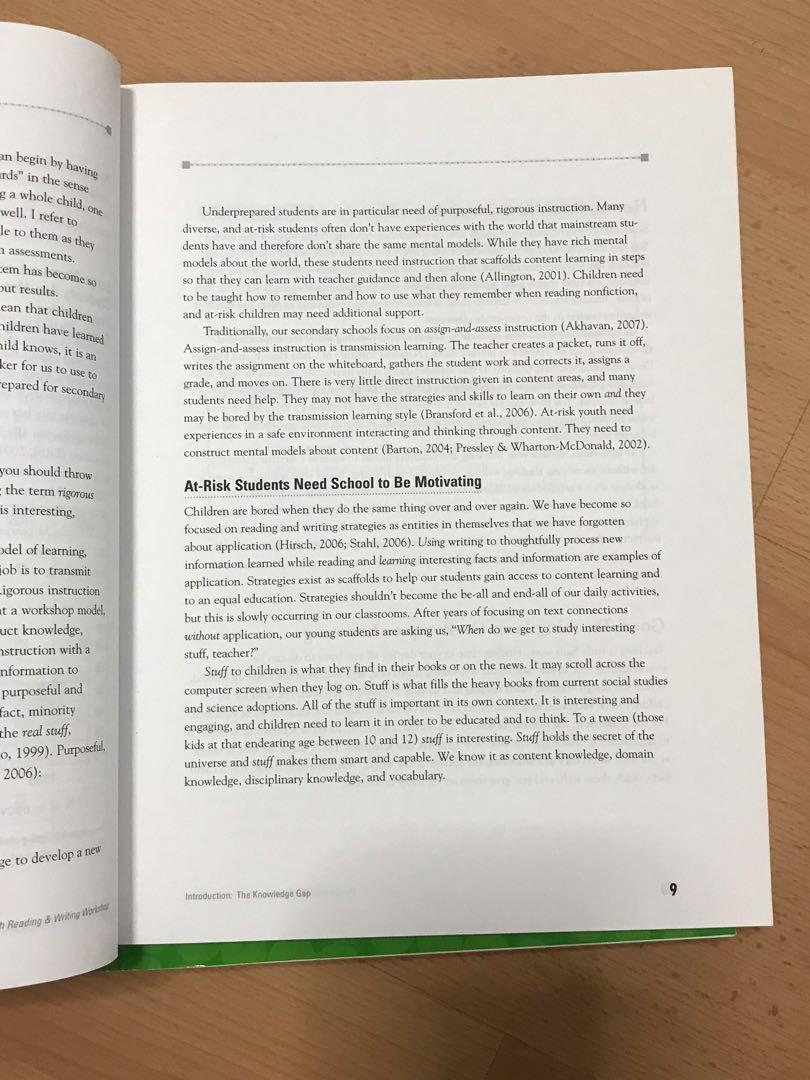 The Content-Rich Reading & Writing Workshop (Educational Resources ...