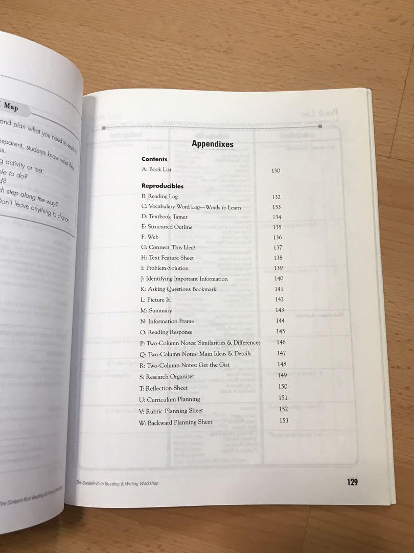 The Content-Rich Reading & Writing Workshop (Educational Resources ...