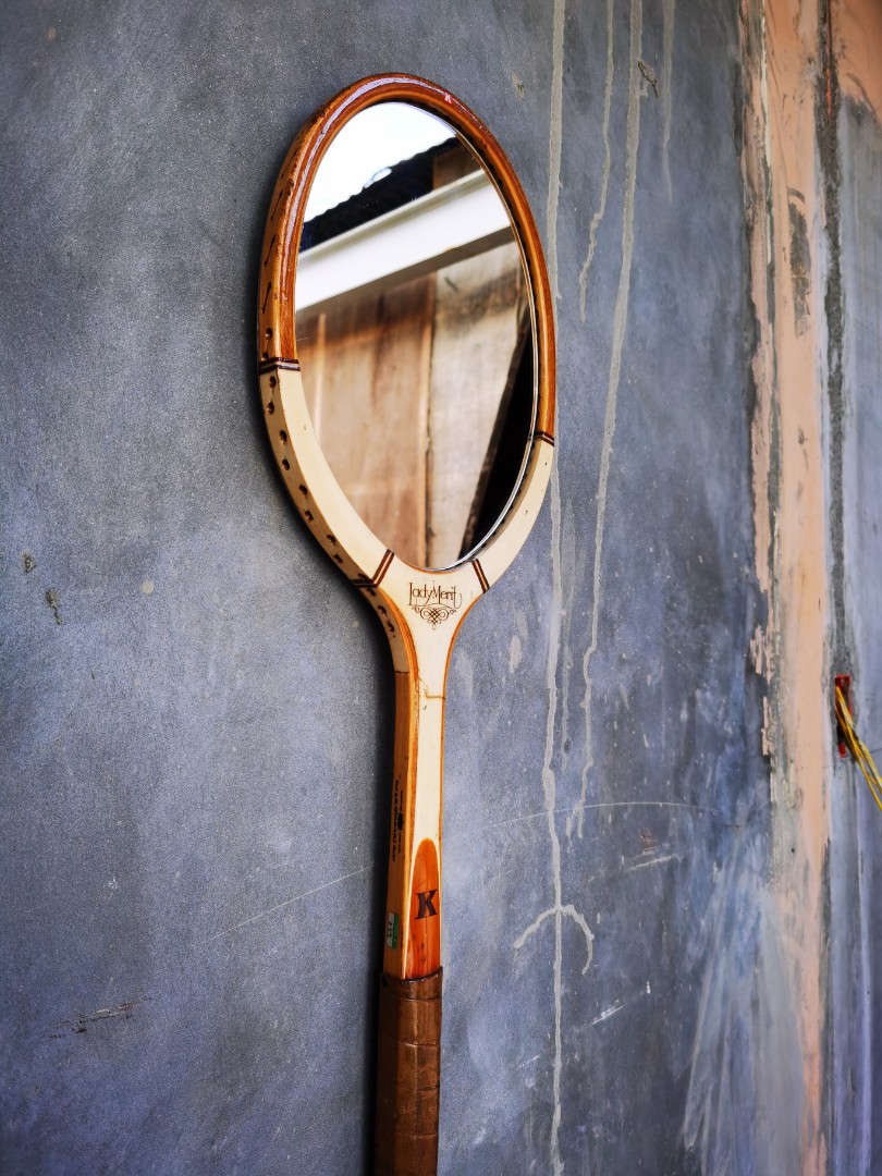 Vintage tennis Racket Mirror, Hobbies & Toys, Stationary & Craft, Art ...