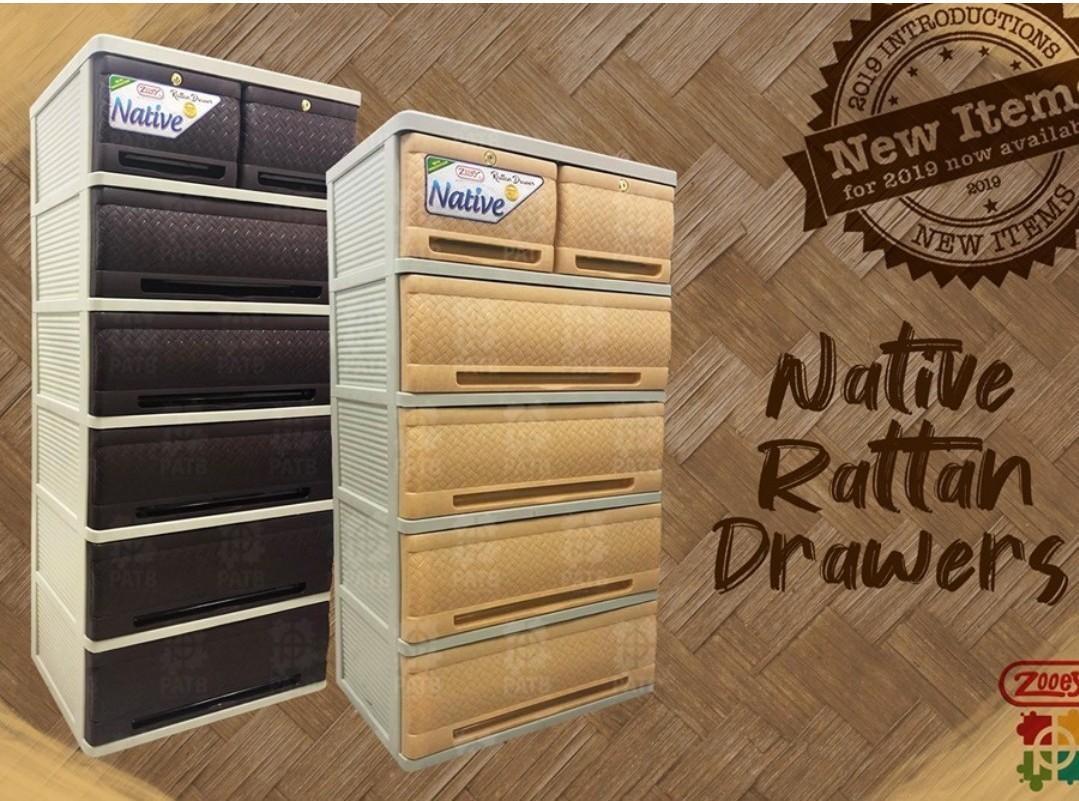 Zooey Native Rattan 6Layer 7drawer (selected area in Bacoor ...