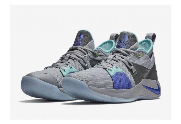 AUTHENTIC NIKE PG 2 PURE PLATINUM NEO TURQUOISE BASKETBALL SHOES, Men's ...