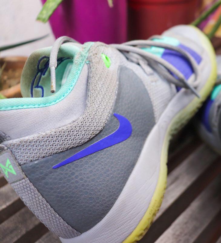 AUTHENTIC NIKE PG 2 PURE PLATINUM NEO TURQUOISE BASKETBALL SHOES, Men's ...