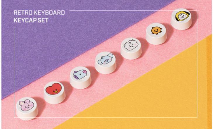 BT21 Keyboard keycap set (baby ver.), 興趣及遊戲, 玩具 & 遊戲類 - Carousell
