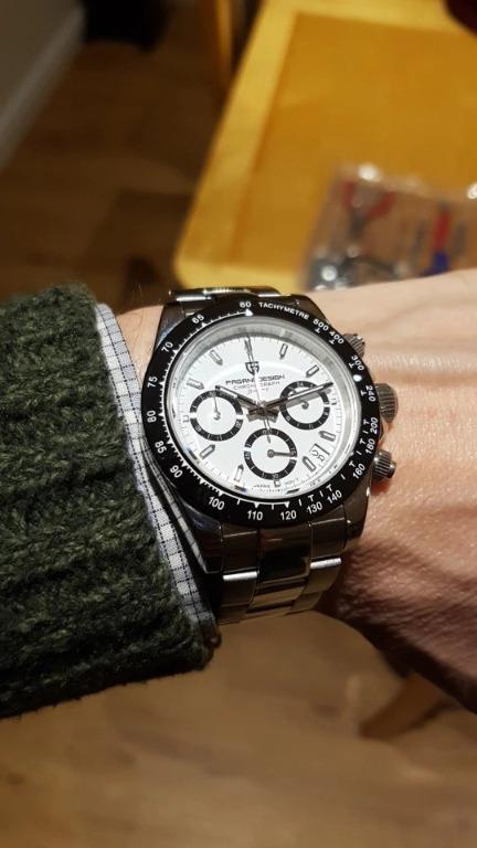 Chronograph (VK63 Seiko Meca-Quartz) Sapphire Crystal Ceramic Bezel ...