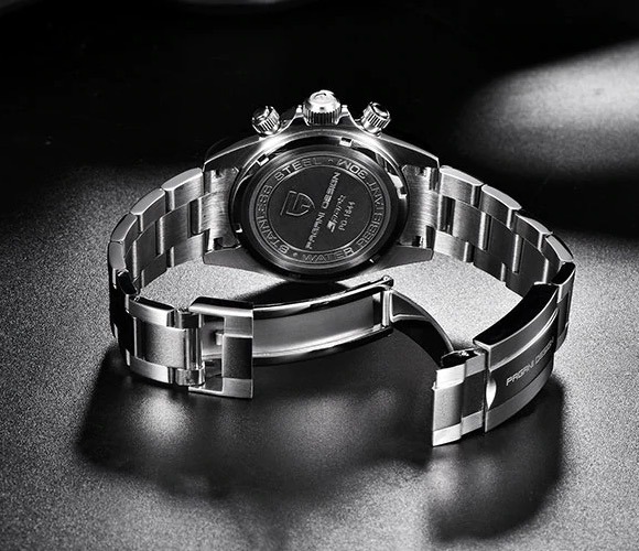 Chronograph (VK63 Seiko Meca-Quartz) Sapphire Crystal Ceramic Bezel ...