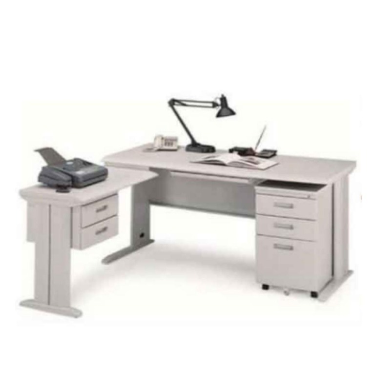 Executive table L-type, Furniture & Home Living, Office Furniture ...