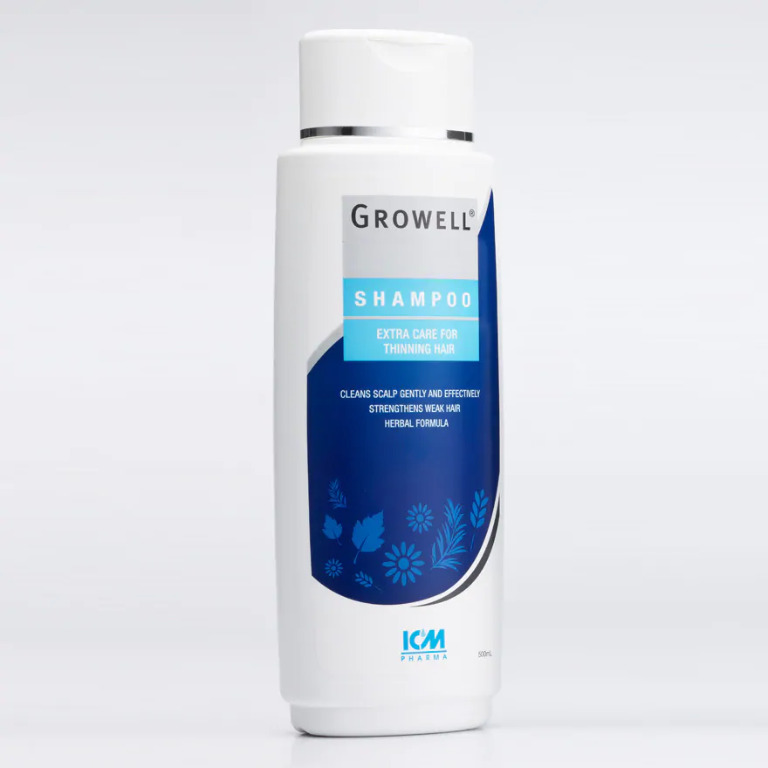 Growell Shampoo by ICM Pharma, Beauty & Personal Care, Hair on Carousell