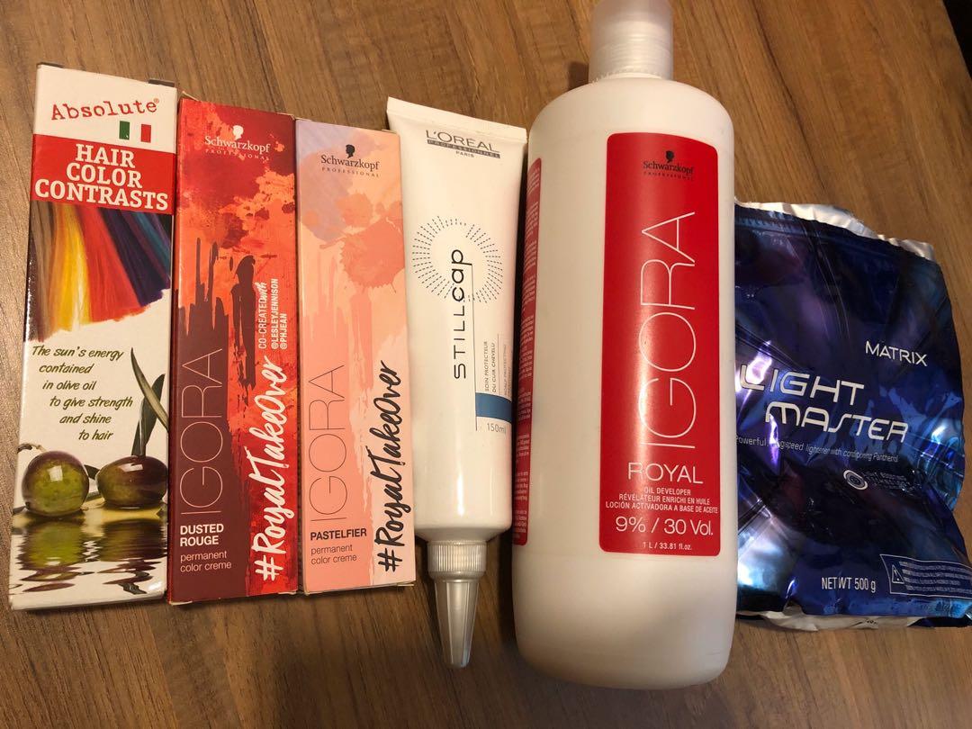 Hair dye color, scalp protector, hair lightener and mixer, Beauty ...