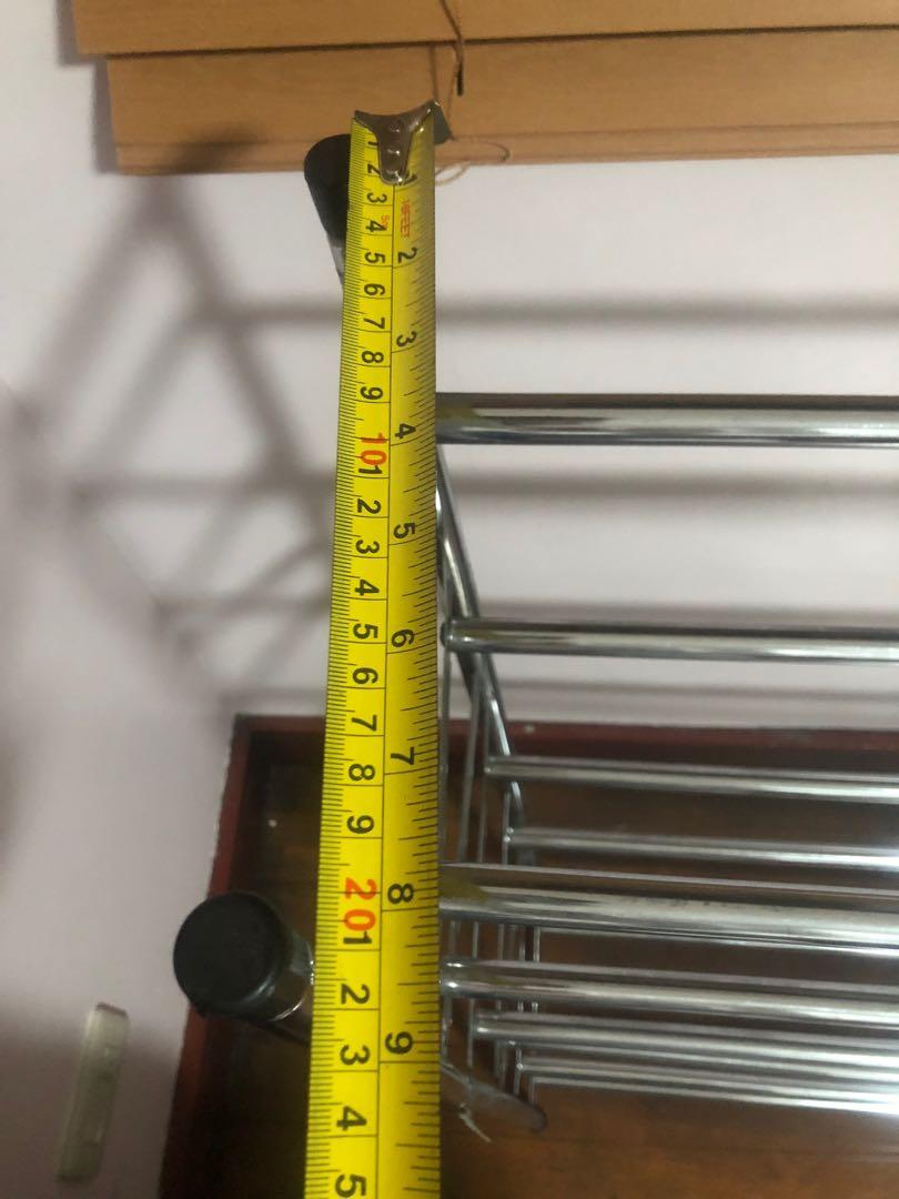 IKEA 6-TIER RETRACTABLE STACKABLE CHROME SHOE RACK, Furniture & Home ...