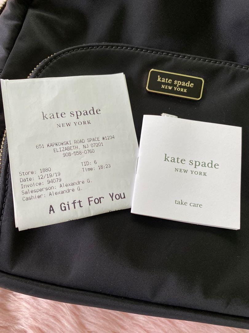 Kate Spade Dawn Medium Black Nylon Backpack. Brandnew with price tag ...