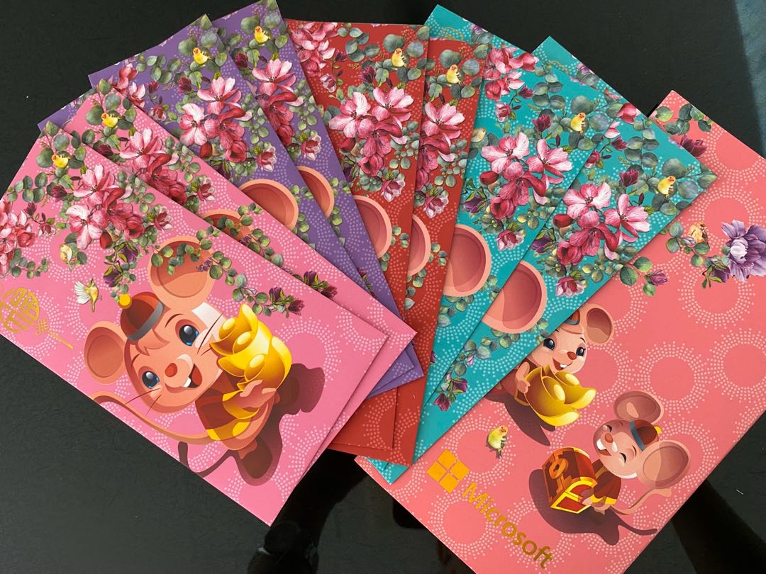 Microsoft Ang Pow / red packet (Rat), Everything Else on Carousell