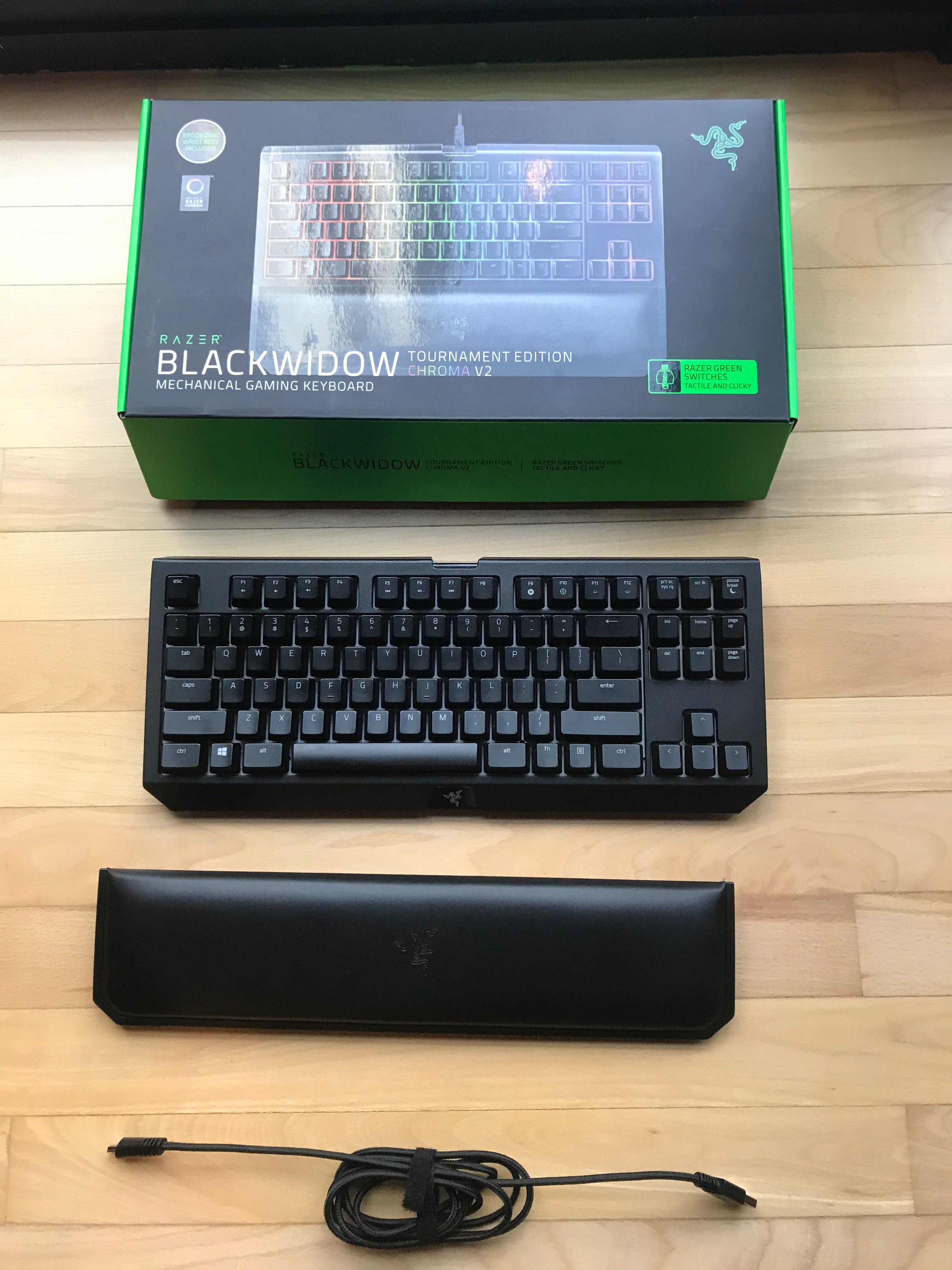 Razer Blackwidow Chroma V2 (with box), Computers & Tech, Parts ...