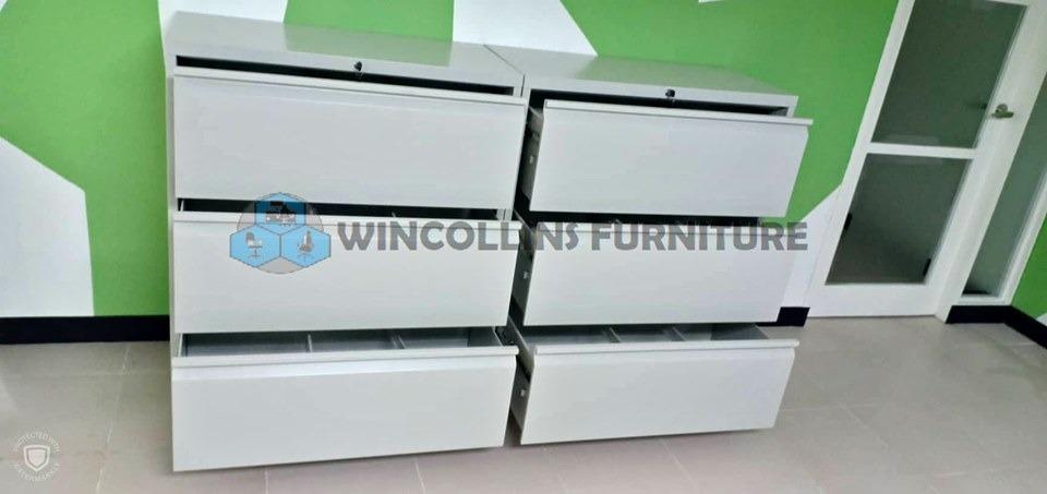 Steel Lateral 3 Layer Filing Cabinet, Furniture & Home Living ...