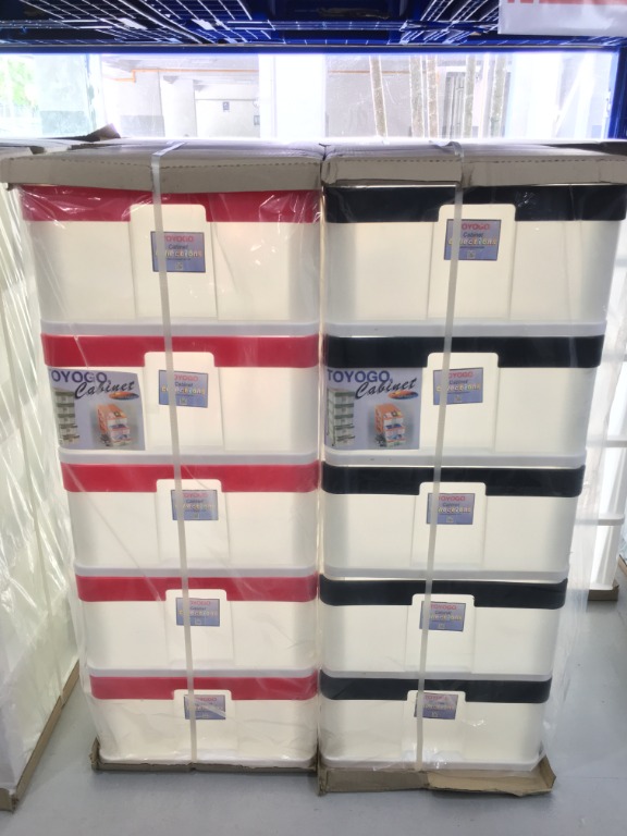 Toyogo 4/5 Tier XL Storage Cabinet / Drawer With Wheels, Furniture ...