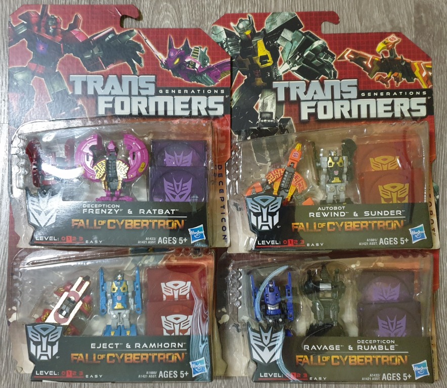 Transformers Generations Fall of Cybertron Frenzy & Ratbat; Rewind ...