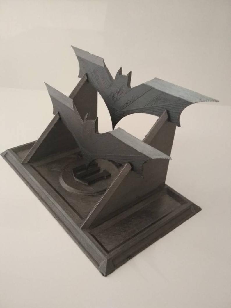 Two Batman Batarangs with stand, Toys & Games, Bricks & Figurines on ...