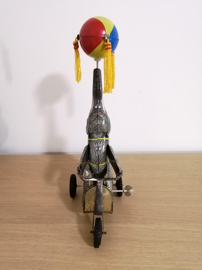 Wind-up Elephant on Bike Tin Toy (Replicate), Hobbies & Toys, Toys ...