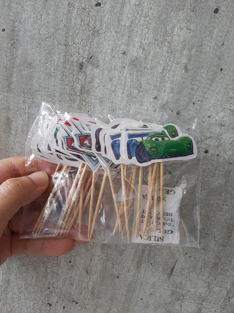 24pcs Cars cupcake toppers - mcqueen birthday cake topper, Design ...