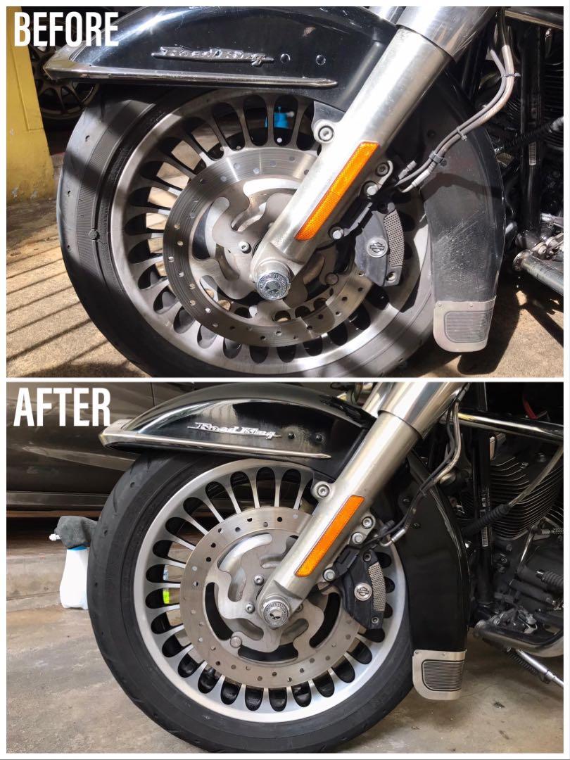Before/After - Spray on Ceramic Coating, Motorcycles, Motorcycle ...