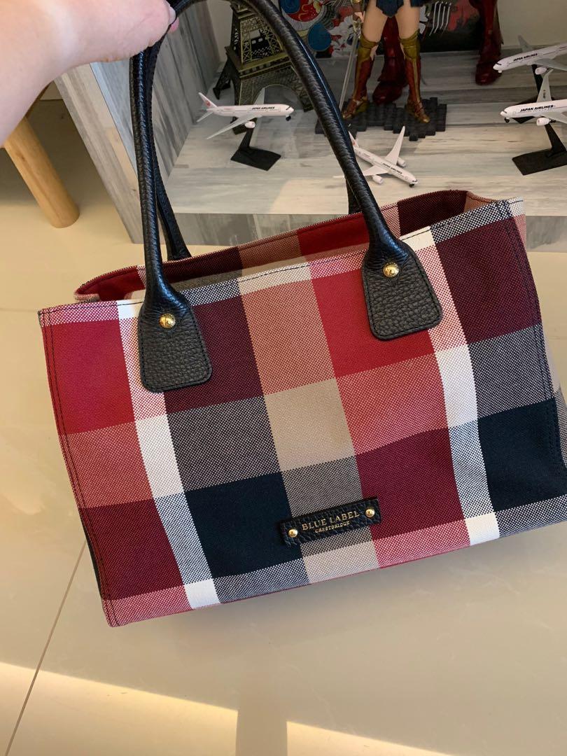 Blue Label Tote Bag, Luxury, Bags & Wallets on Carousell