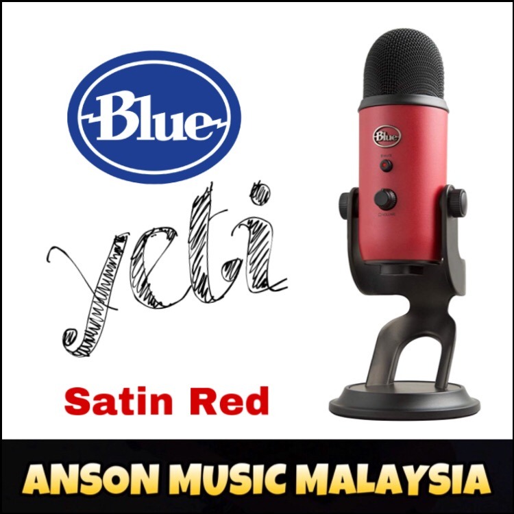 Blue Microphones Yeti Professional Multi-Pattern USB Mic, Satin Red ...