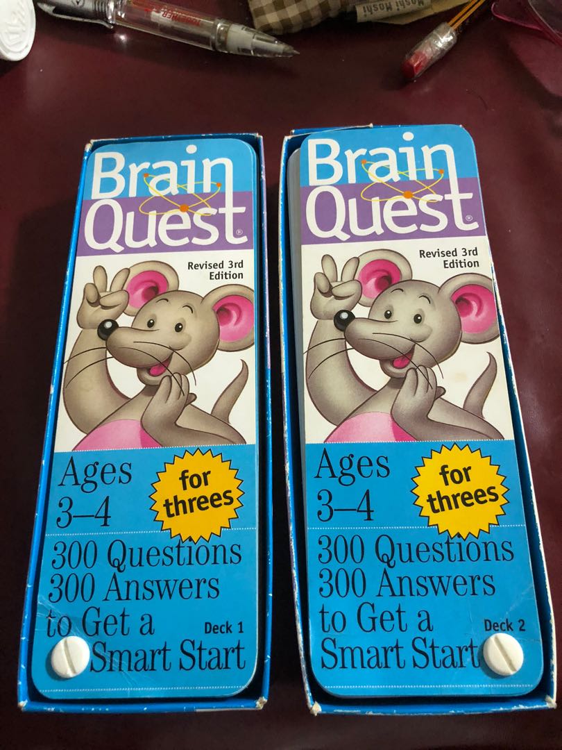 Brain Quest 3-4 ages 2 box all $12, Babies & Kids, Infant Playtime on ...