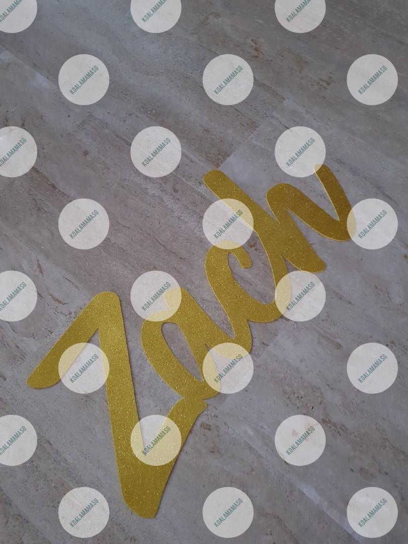 Calligraphy name cutout, Hobbies & Toys, Stationery & Craft, Art ...
