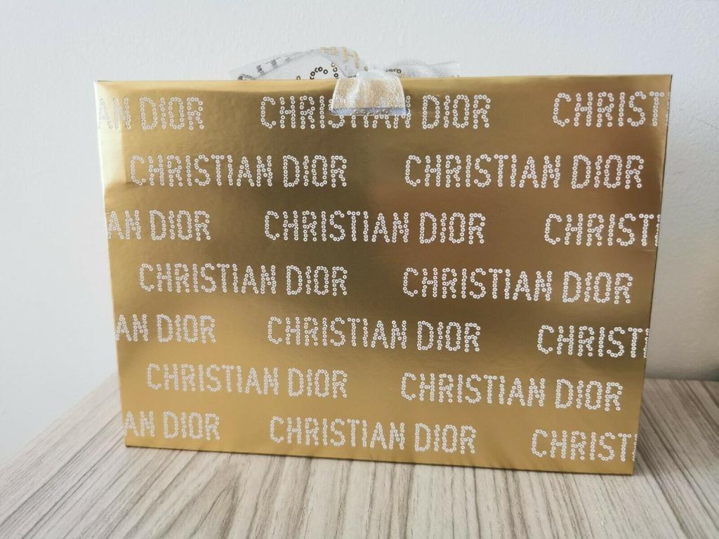 DIOR Limited Edition Gold Color Small Dior Paper Bag, Women's Fashion ...
