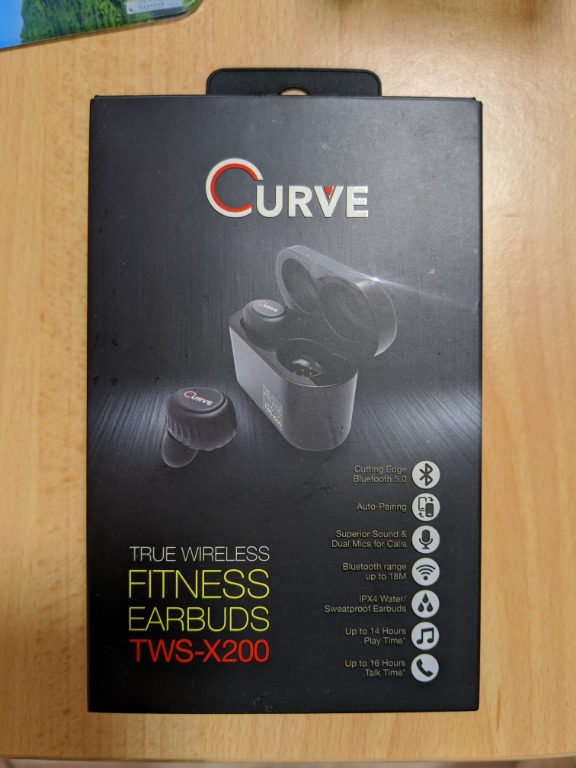 Curve TWS-X200 True Wireless Fitness Earbuds, Audio, Earphones on Carousell