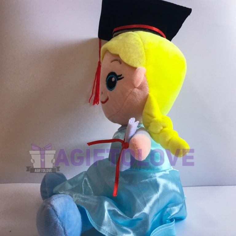 Elsa Graduation Plush Gift Set, Hobbies & Toys, Toys & Games on Carousell