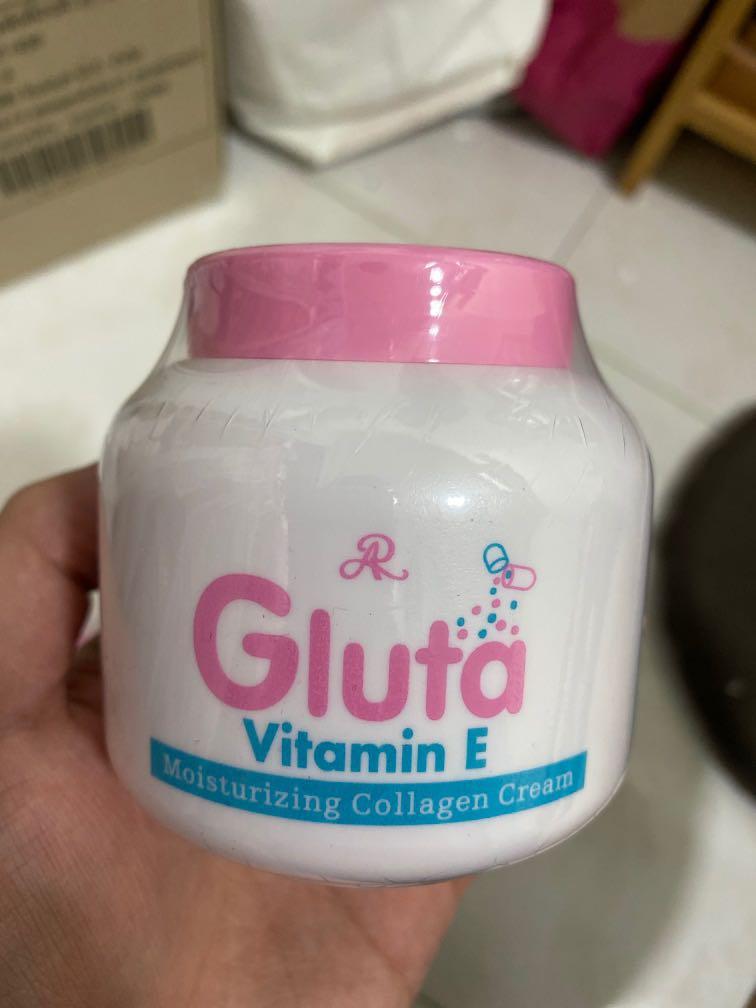 Gluta Vitamin E Moisturizing Collagen Cream 200ml, Beauty & Personal ...