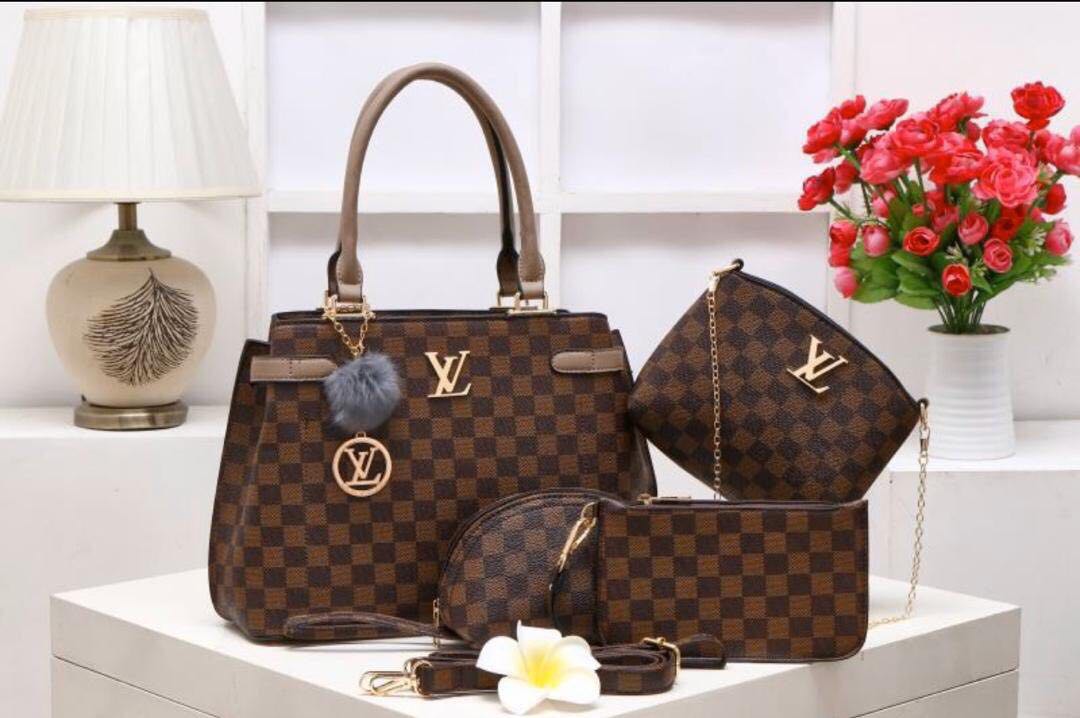 LV Set 4 in 1, Women's Fashion, Bags & Wallets, Purses & Pouches on Carousell