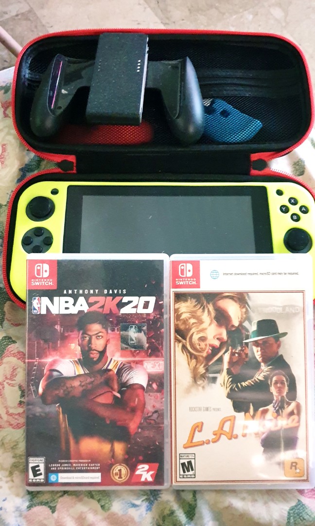 Nintendo Switch All in Plus NBA2K20 AND LA NOIRE, Video Gaming, Video ...