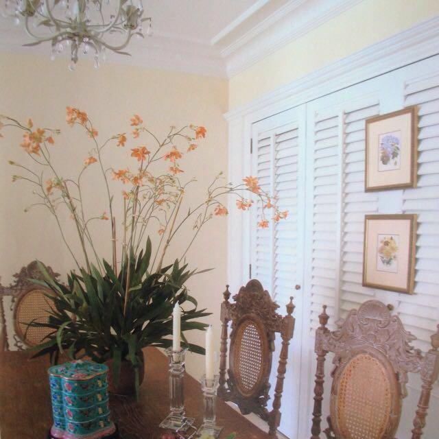 Peranakan Dining Table And 6 Chairs, Furniture & Home Living ...
