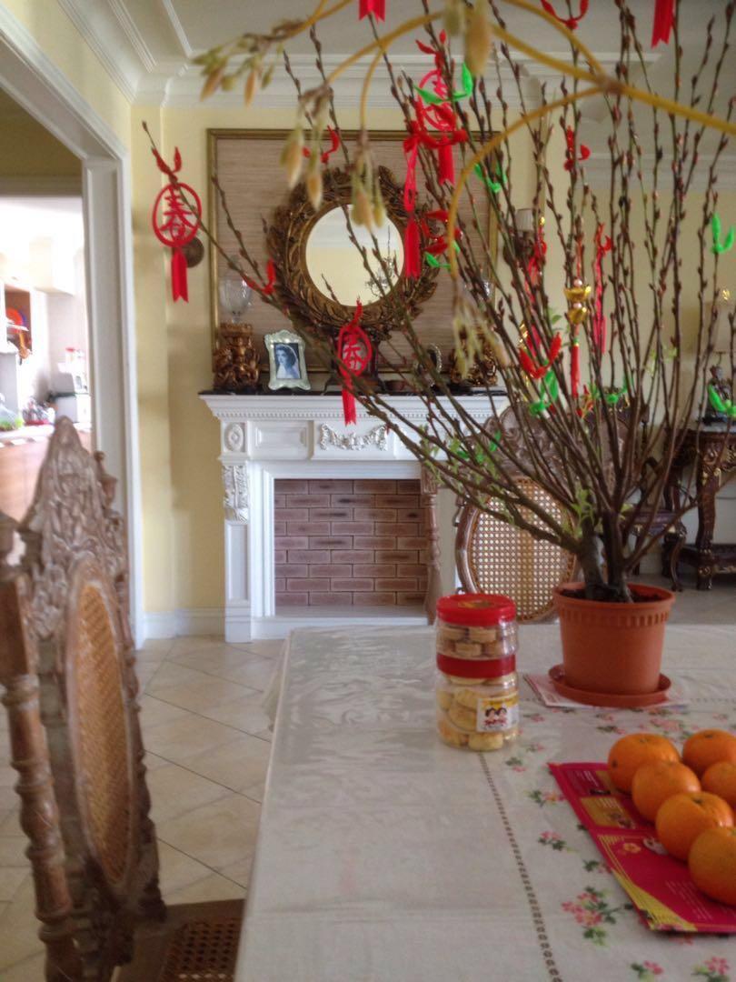 Peranakan Dining Table And 6 Chairs, Furniture & Home Living ...
