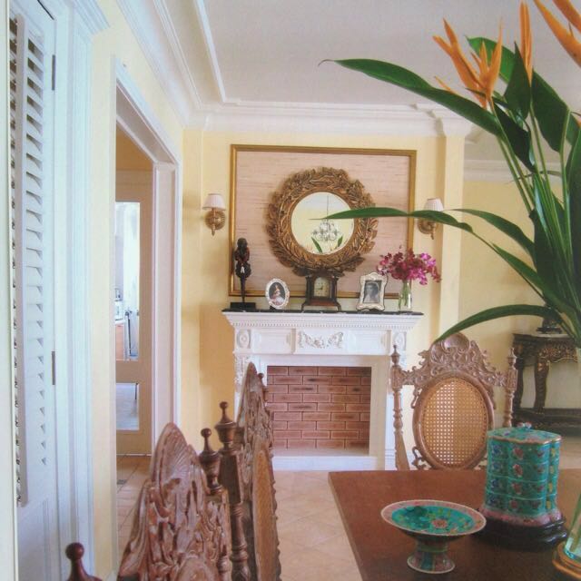 Peranakan Dining Table And 6 Chairs, Furniture & Home Living ...