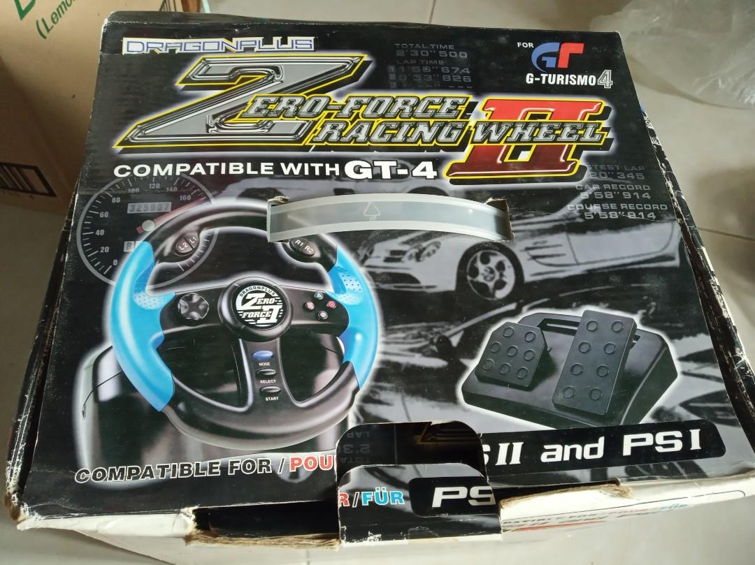 PlayStation ps1 ps2 GT-4 GT4 zero force racing wheel 軚盤 油門 車GAME 賽車 ...