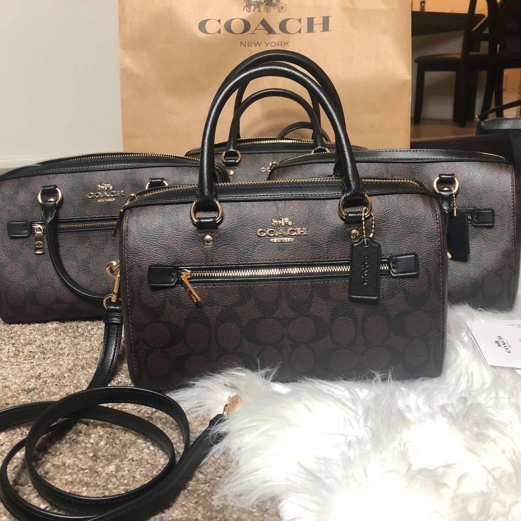 Rowan Coach Mahogany, Women's Fashion, Bags & Wallets, Purses & Pouches ...