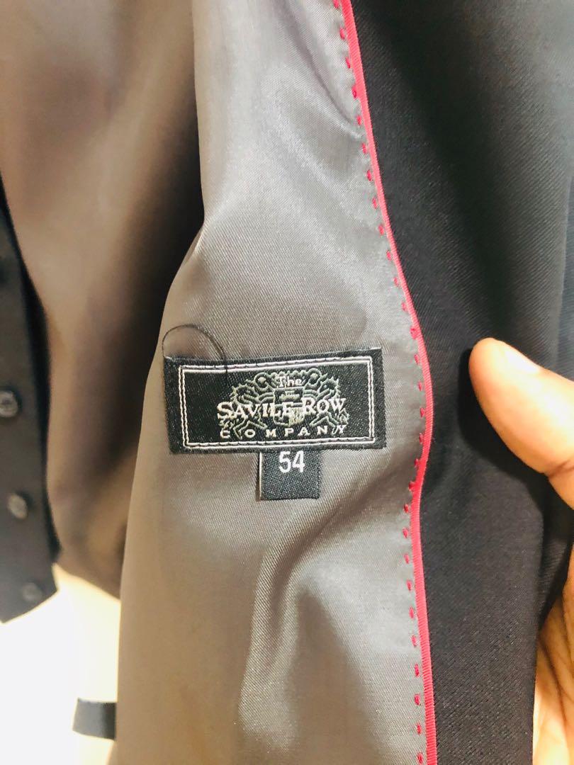 Savile Row Black Vest, Men's Fashion, Activewear on Carousell