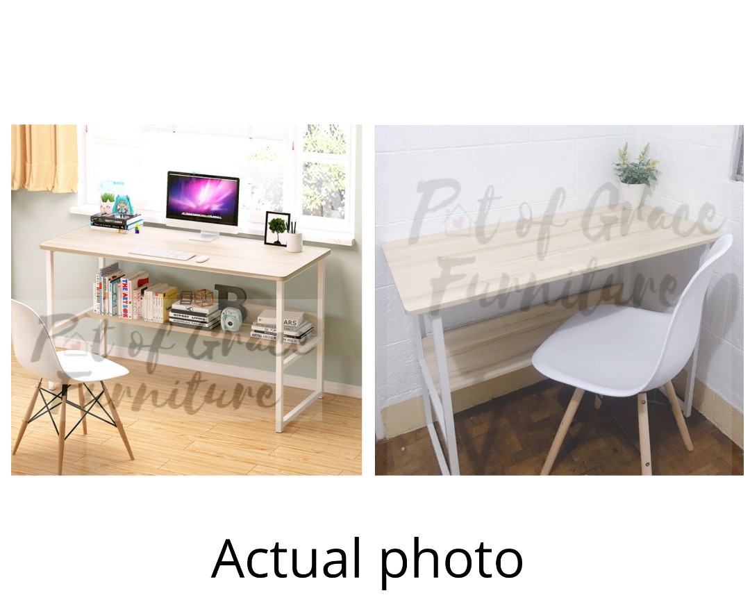 Simple Writing desk with undershelf, Furniture & Home Living, Office ...