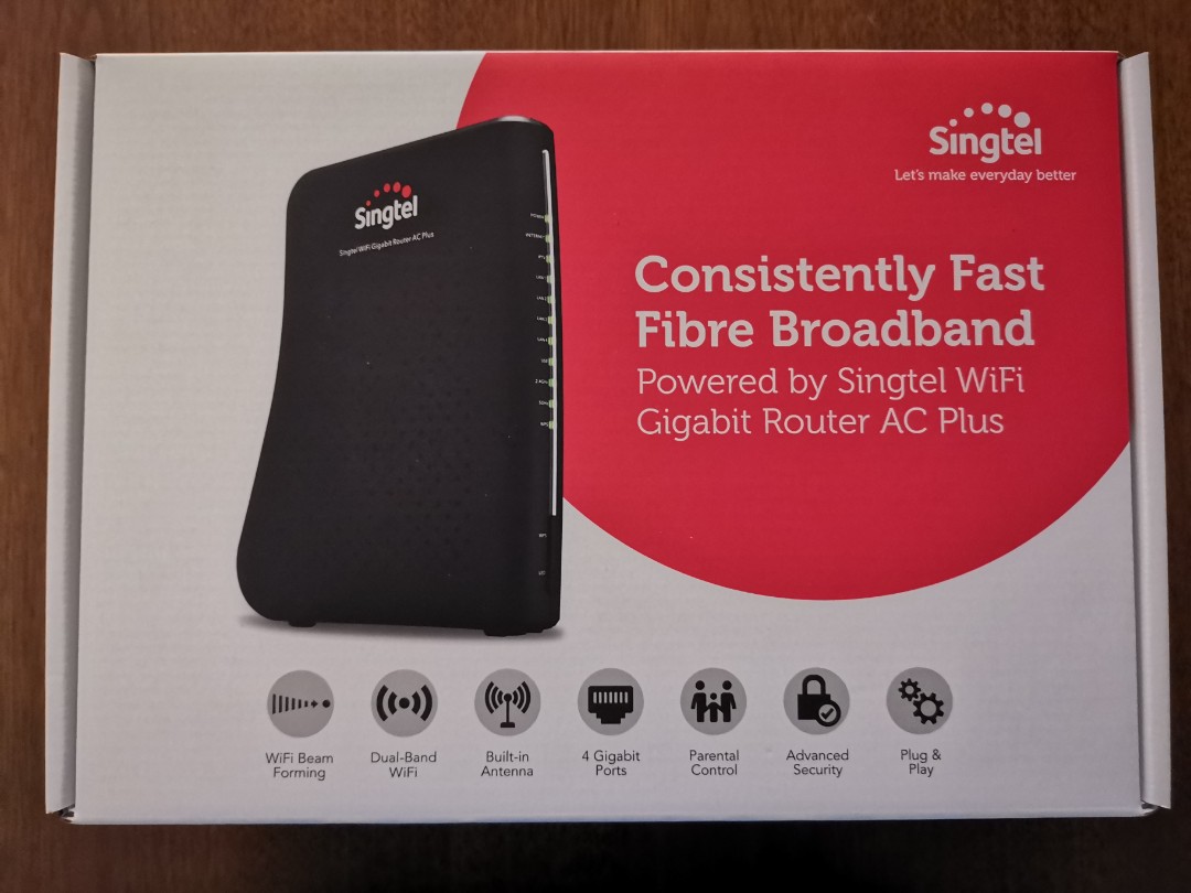 Singtel WiFi Gigabit Router AC Plus, Computers & Tech, Parts ...