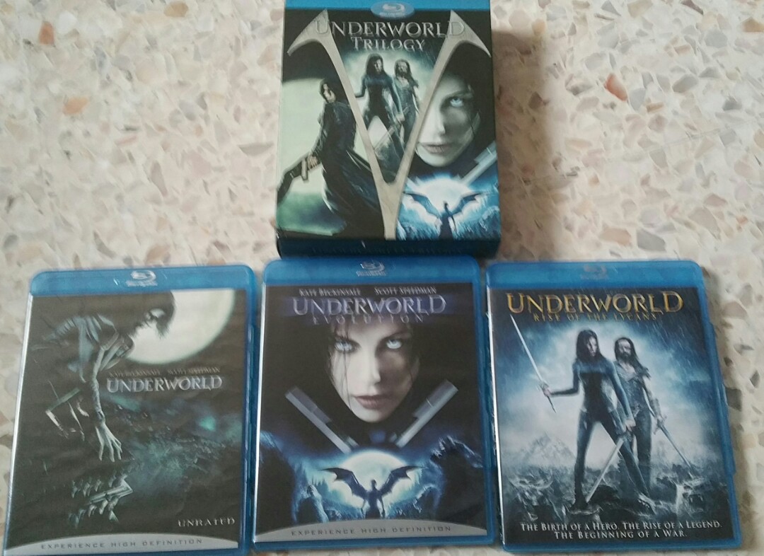 Underworld Trilogy - Underworld, Evolution & Rise of the Lycans ...