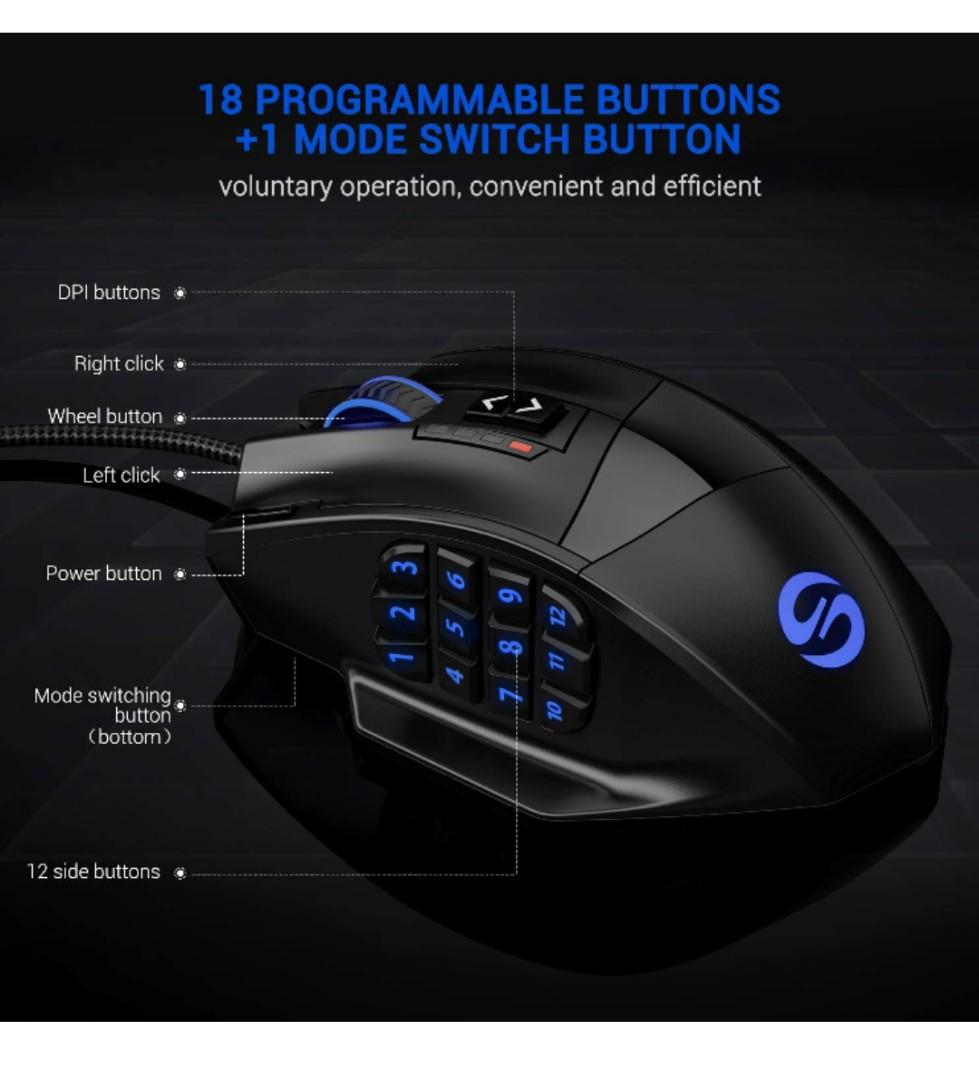 UtechSmart Venus Gaming Mouse RGB Wired, 16400, Computers & Tech, Parts ...