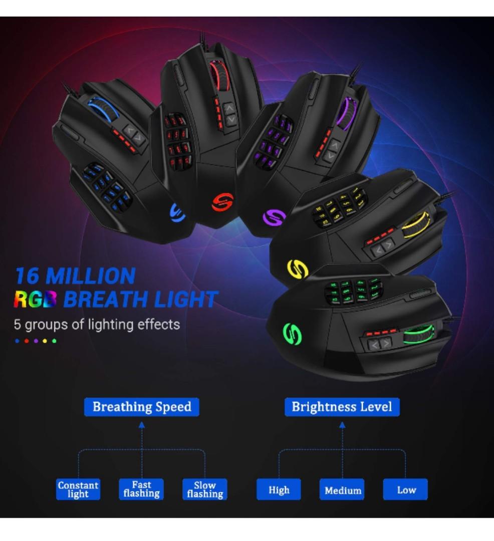 UtechSmart Venus Gaming Mouse RGB Wired, 16400, Computers & Tech, Parts ...